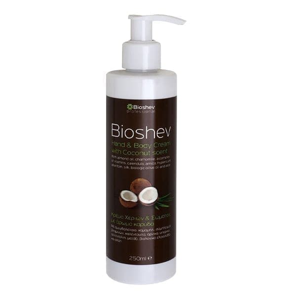 BIOSHEV ΚΡΕΜΑ ΧΕΡΙΩΝ & ΣΩΜΑΤΟΣ ΜΕ ΑΡΩΜΑ ΚΑΡΥΔΑ 250ml - Vmondo ΜΠΑΧΑΤΟΥΡΗΣ